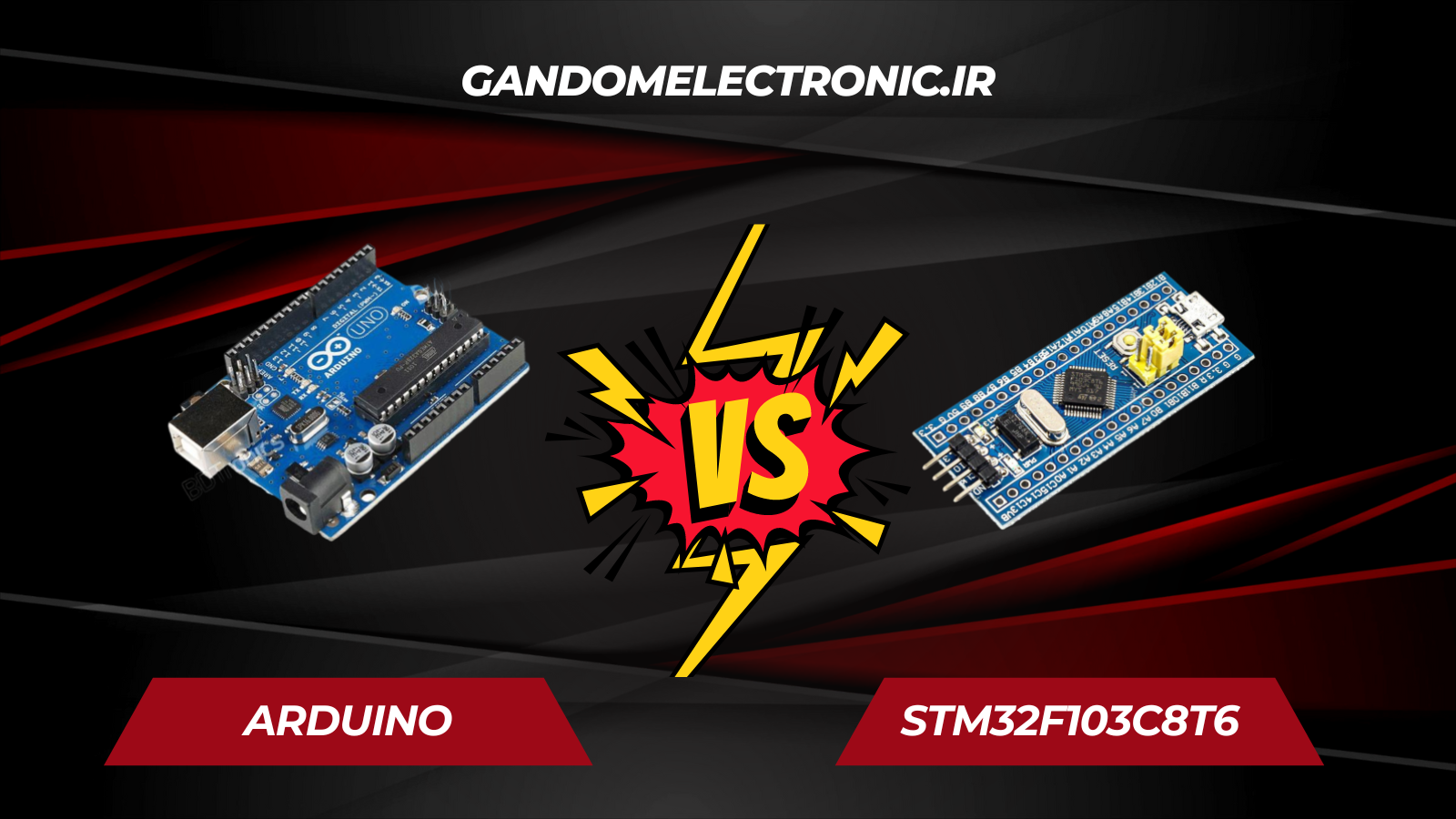 برد میکرو کنترلر STM32F103C8T6 (Blue Pill) – فروشگاه قطعات رباتیک گندم